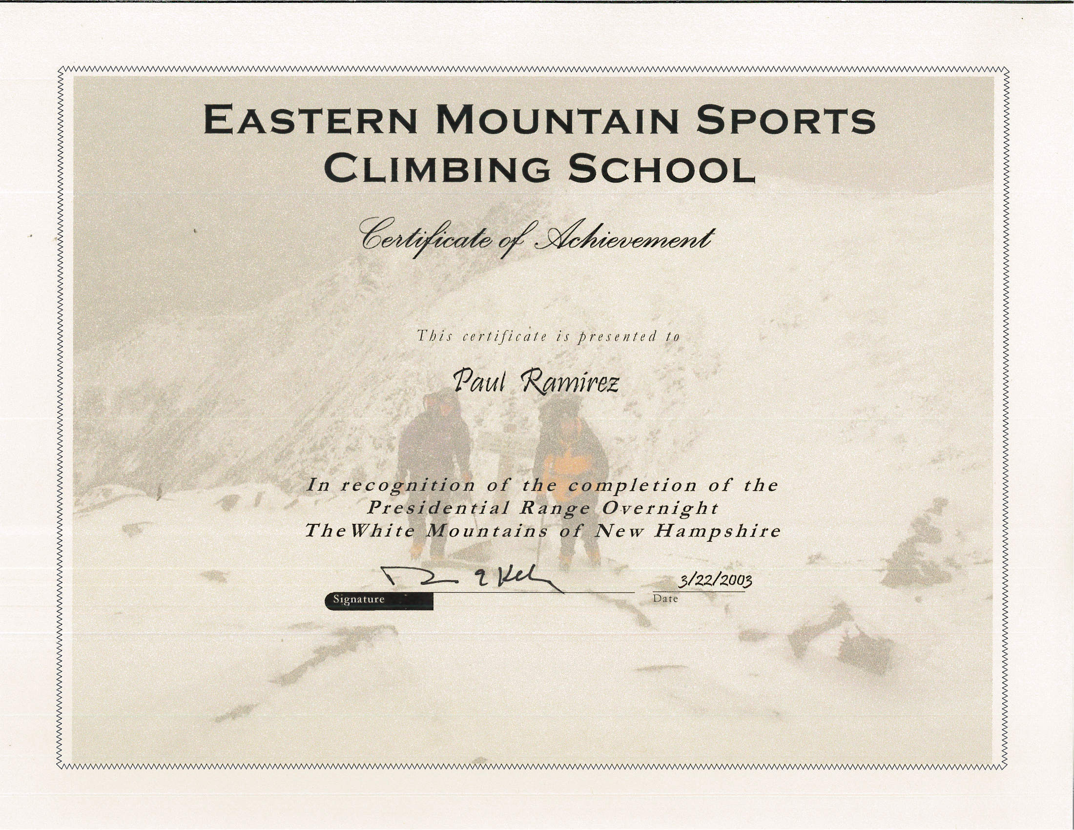 Smithsonian Insider – Ramirez_Jonas_Climbing_School_Cert | Smithsonian ...